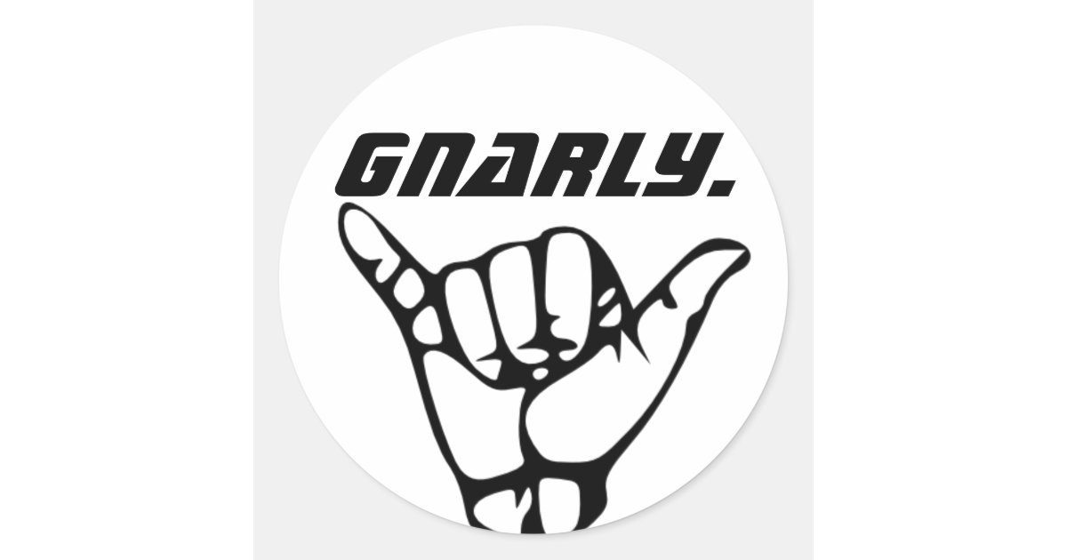 Gnarly sticker | Zazzle