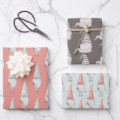 Gnome Wrapping Paper Flat Sheet Set of 3 | Zazzle