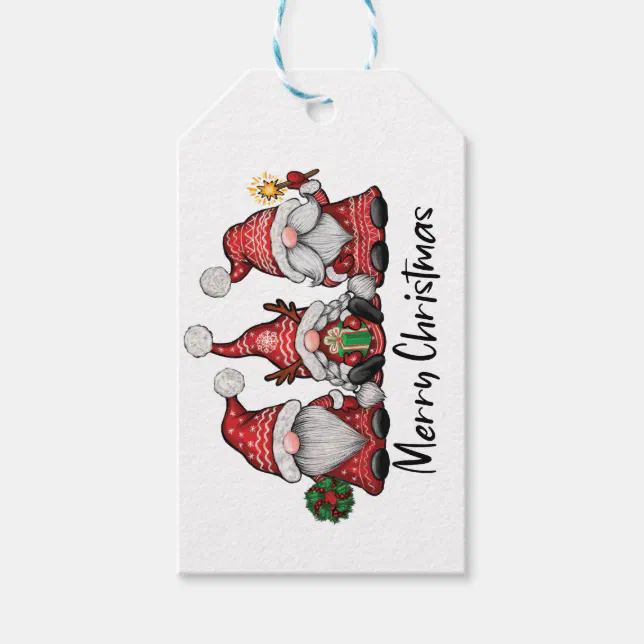 Gnomes For Christmas Gift Tags | Zazzle