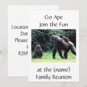 GO APE FAMILY REUNION INVITATION | Zazzle
