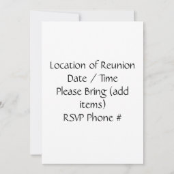 GO APE FAMILY REUNION INVITATION | Zazzle