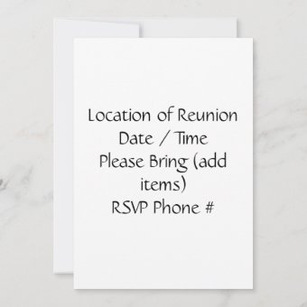 GO APE FAMILY REUNION INVITATION | Zazzle