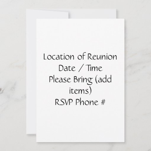 GO APE FAMILY REUNION INVITATION | Zazzle
