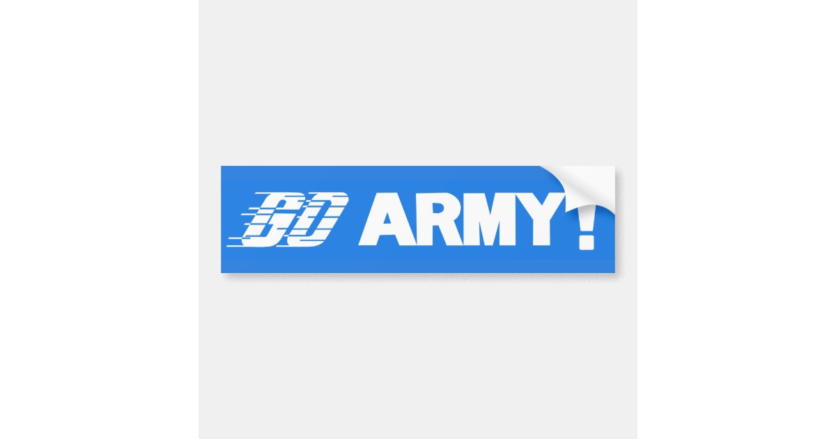 Go Army Bumper Sticker | Zazzle