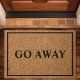Go Away Custom Introvert Funny Doormat | Zazzle