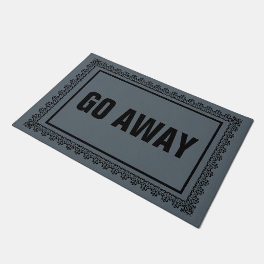 Go Away Door Mat | Zazzle.com