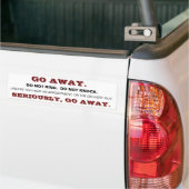 GO AWAY STICKERS | Zazzle