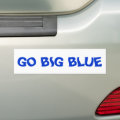 GO BIG BLUE BUMPER STICKER | Zazzle