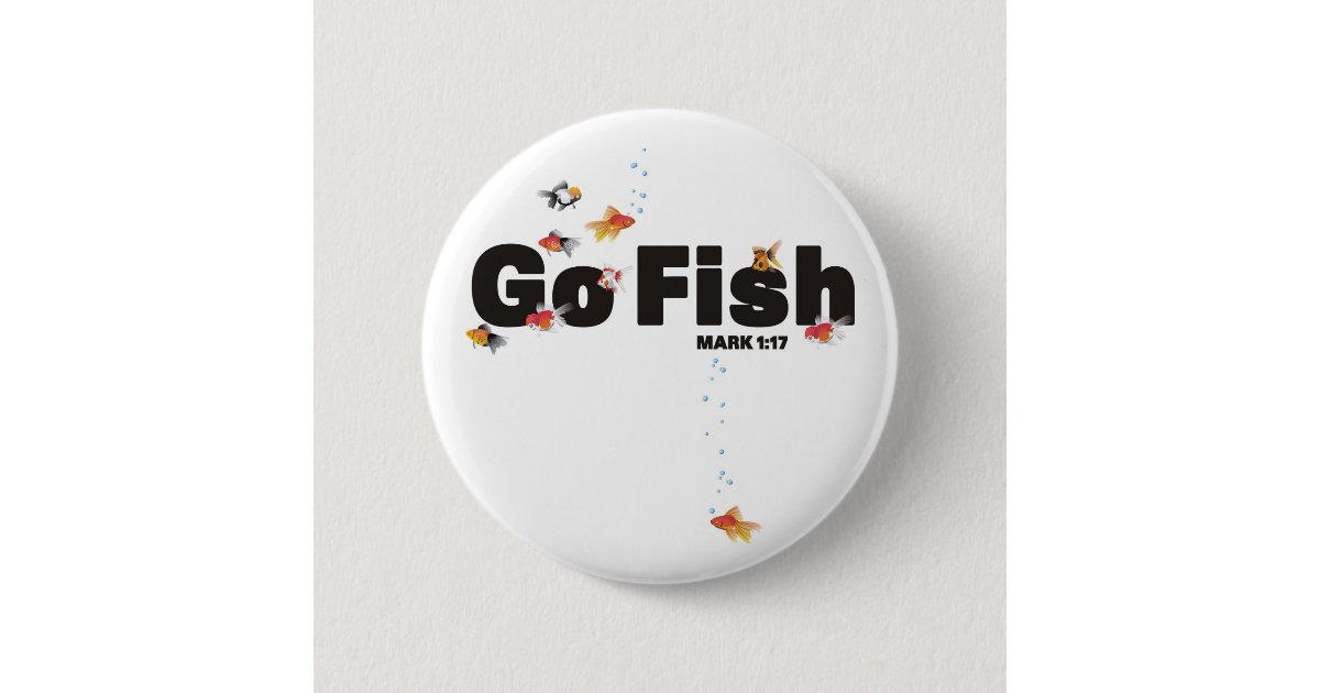 Go Fish Button | Zazzle
