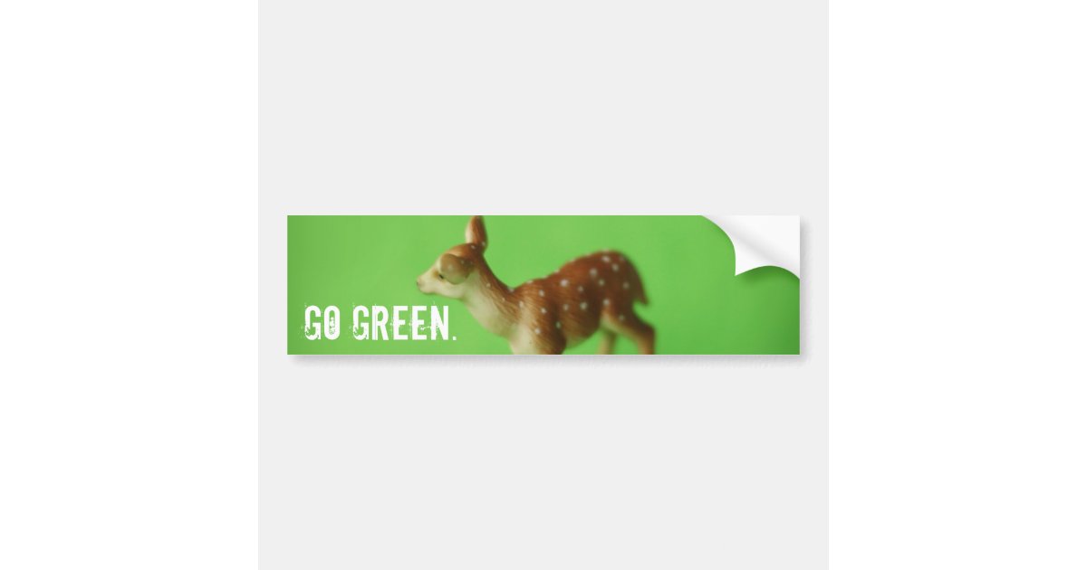 Go Green. Bumper Sticker | Zazzle