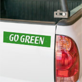 Go Green Bumper Sticker | Zazzle