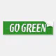 Go Green Bumper Sticker | Zazzle