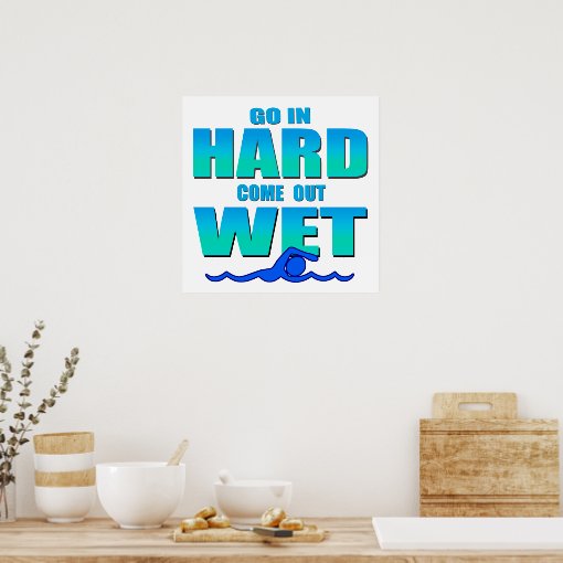 Go In Hard Poster | Zazzle