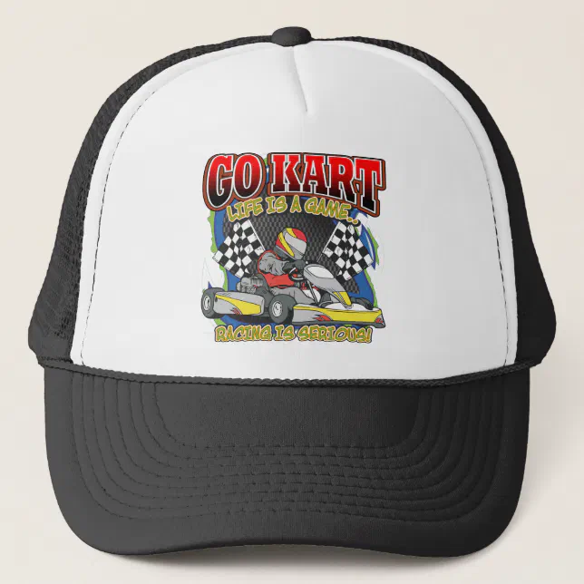 Go Kart Life Trucker Hat | Zazzle