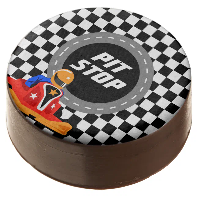 Go Kart PARTY pit stop chocolate covered oreos | Zazzle