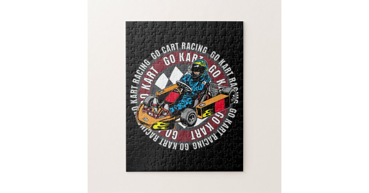 Go Kart Racing Jigsaw Puzzle | Zazzle
