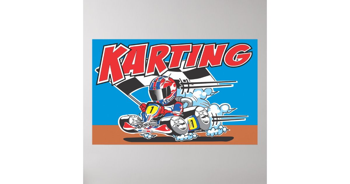 Go Karting Poster | Zazzle