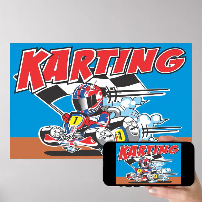 Go Karting Poster | Zazzle
