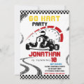 Go-Karting Themed Birthday Party Invitation | Zazzle