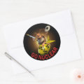 Go Nuclear Classic Round Sticker | Zazzle