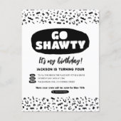 Go Shawty It's Your Birthday, Hip Hop Rap Party Invitation Postcard ...