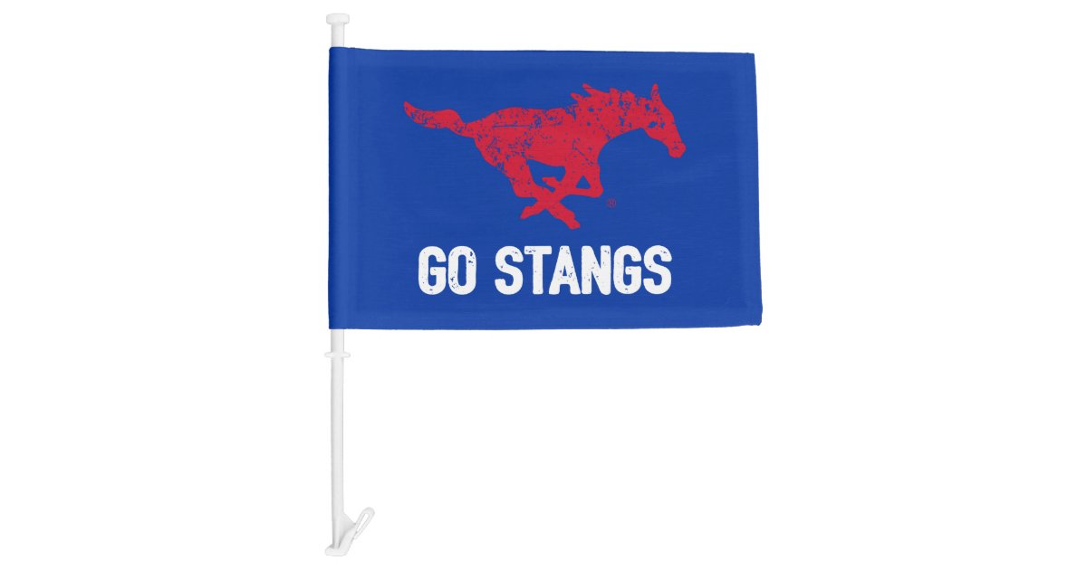 Go Stangs Vintage Car Flag | Zazzle