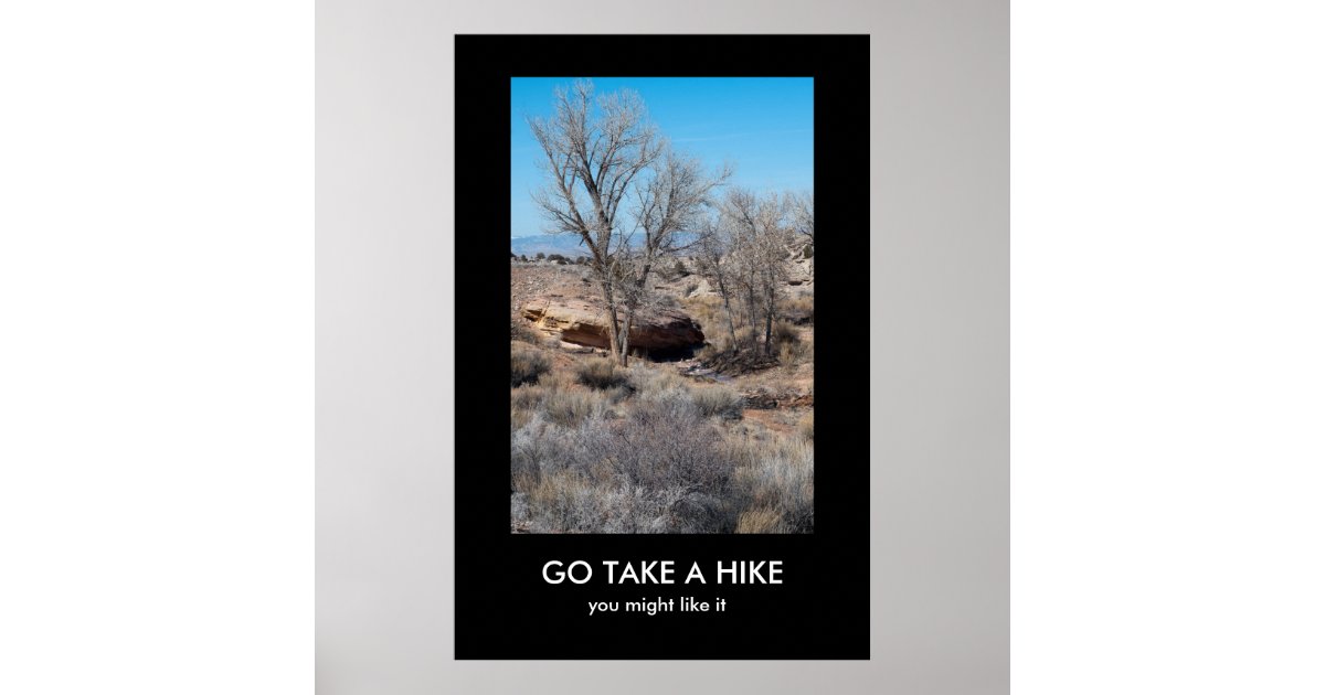 GO TAKE A HIKE demotivational poster | Zazzle