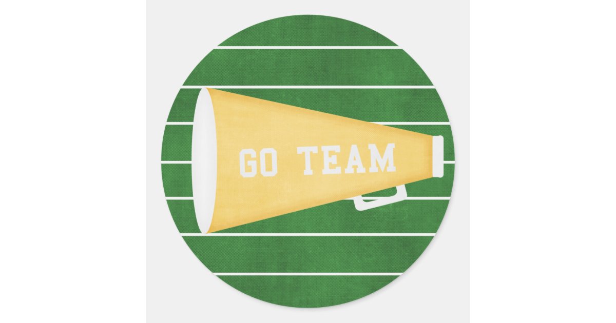 Go Team Classic Round Sticker | Zazzle