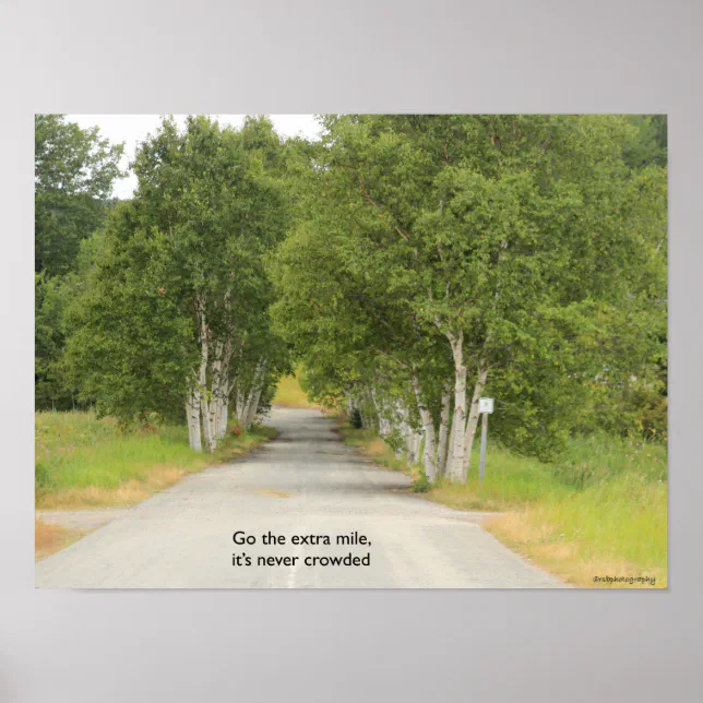 Go the extra mile poster | Zazzle