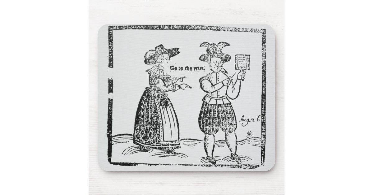 Go to the Wars, illustration from a pamphlet showi Mouse Pad | Zazzle
