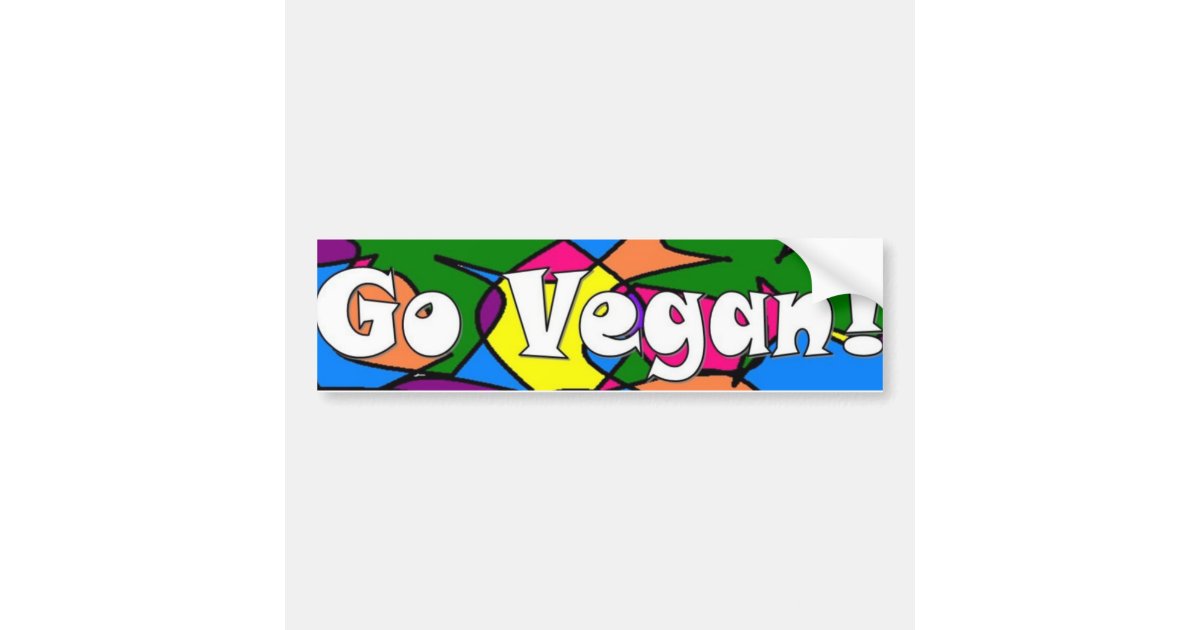 Go Vegan Bumper Sticker | Zazzle