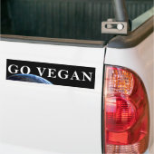 GO VEGAN BUMPER STICKER | Zazzle
