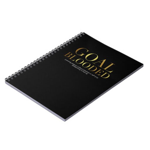 Goal Blooded Notebook | Zazzle