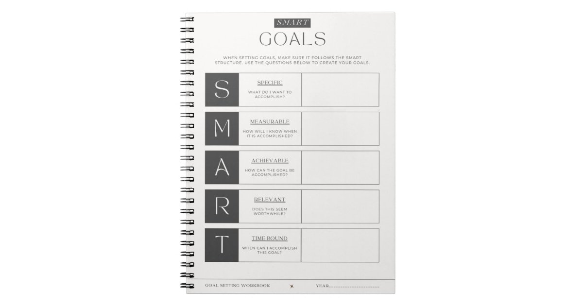 Goal Setting Notebook | Zazzle