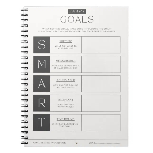 Goal Setting Notebook | Zazzle