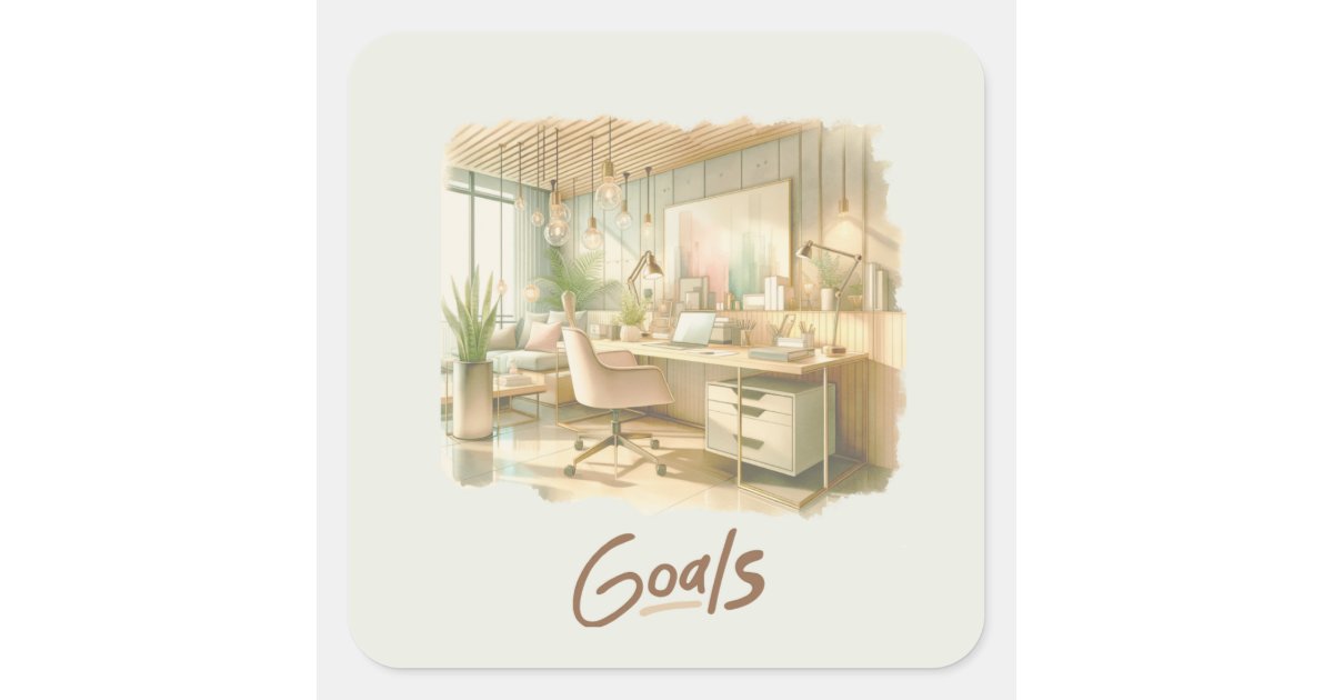 Goal Stickers for Motivation | Zazzle