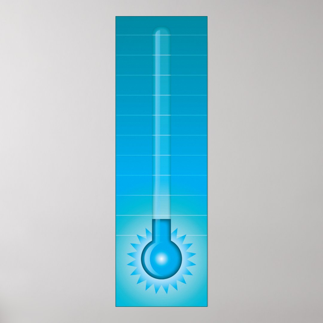 Goal Thermometer Poster | Zazzle