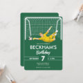 Goalkeeper soccer invitation | Zazzle
