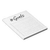 Goals notepad with checkboxes | Zazzle