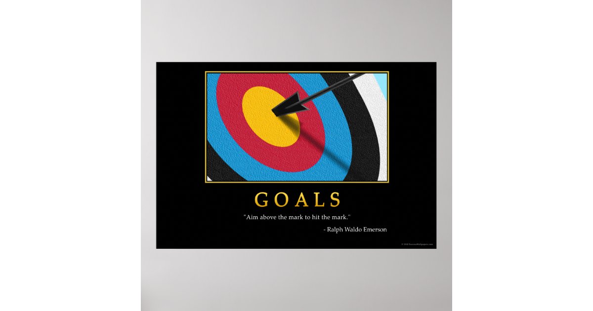 Goals Poster | Zazzle