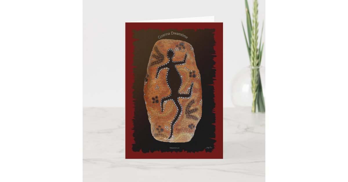 GOANNA DREAMTIME Note Card | Zazzle