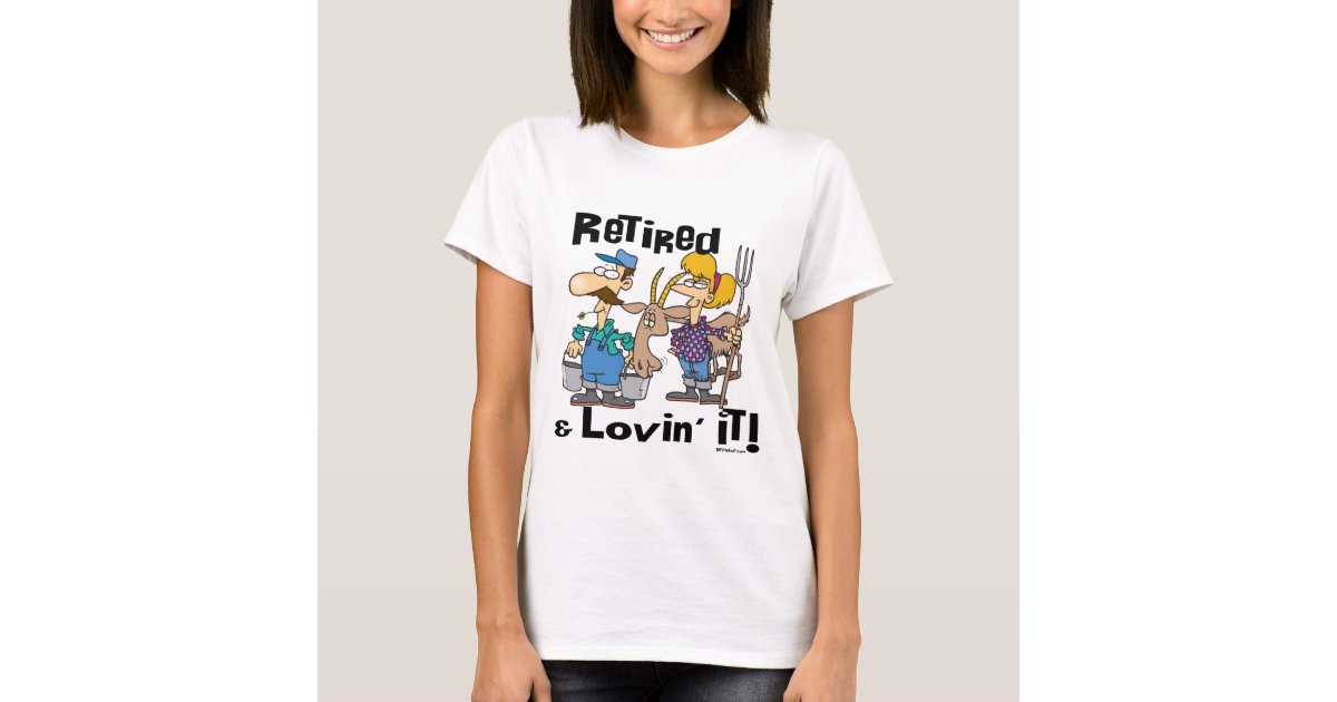 Goat and Retired Family T-Shirt | Zazzle