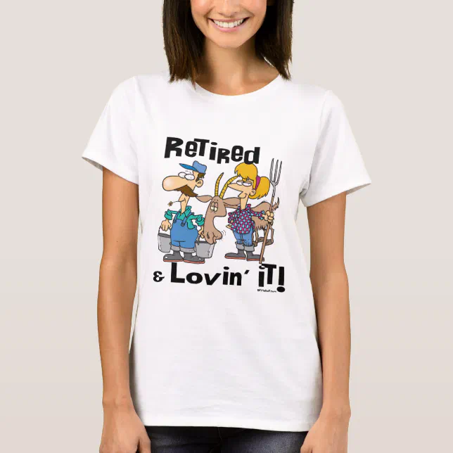 Goat and Retired Family T-Shirt | Zazzle