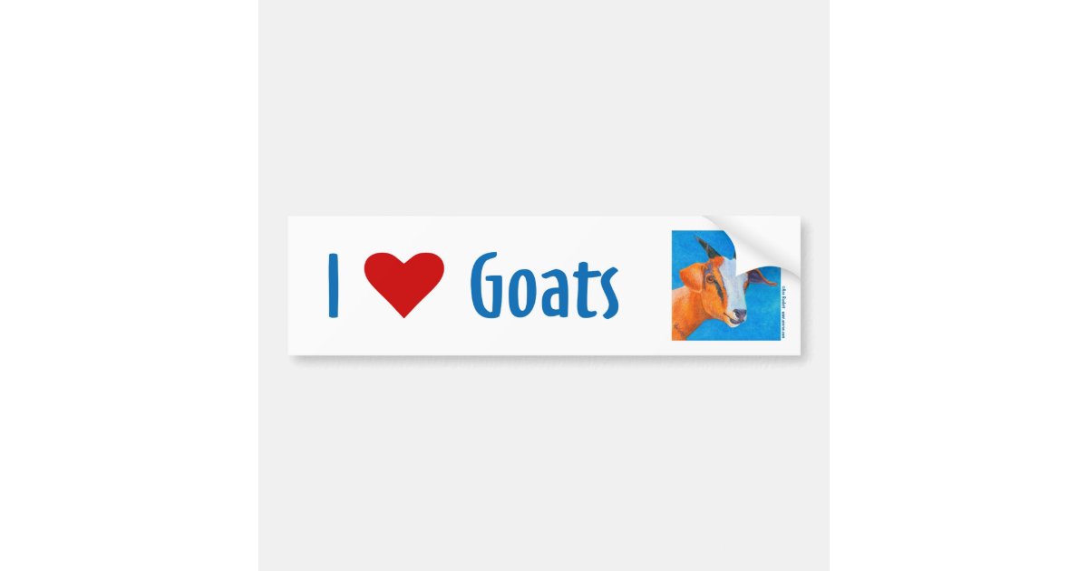 Goat Bumper Sticker | Zazzle