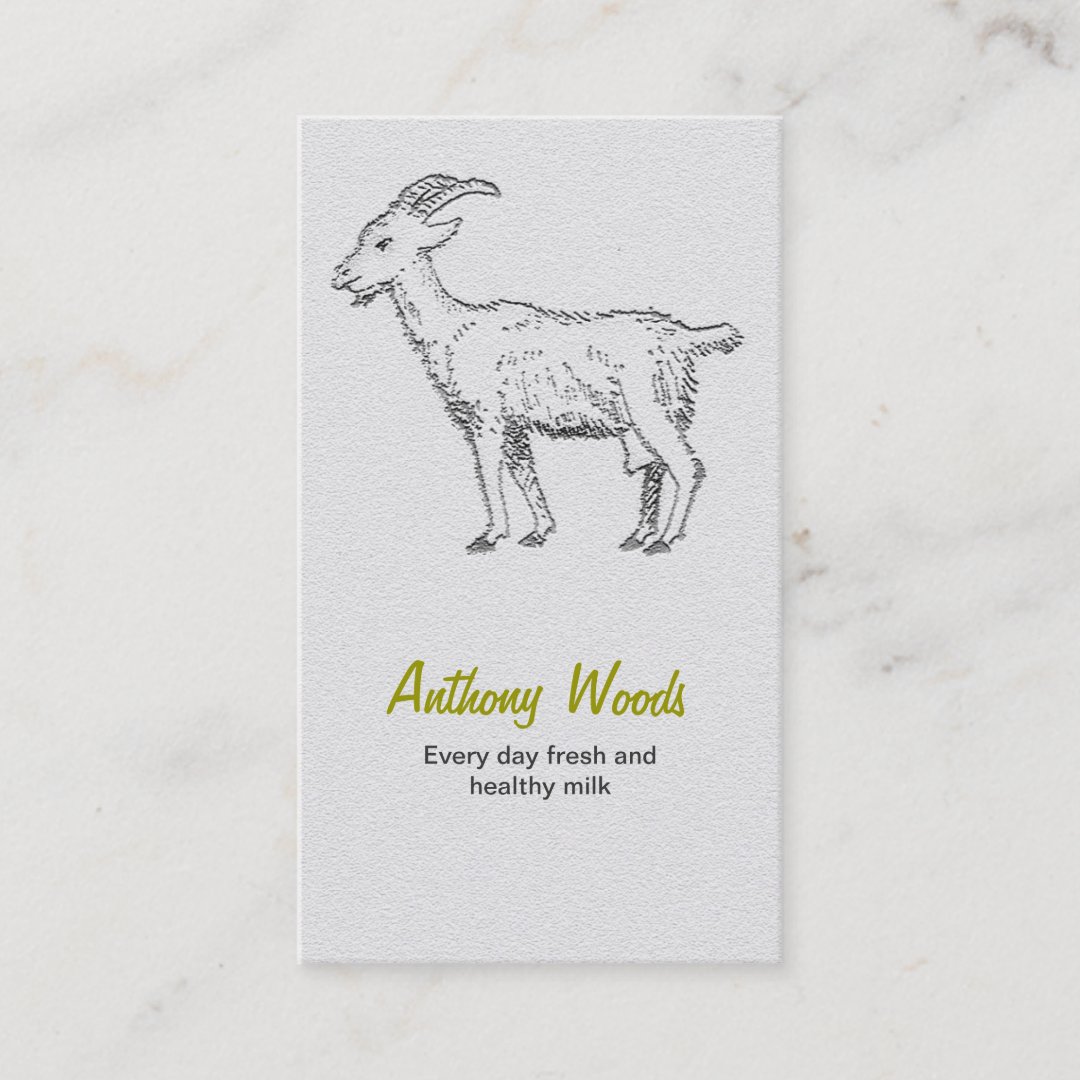 Goat business card | Zazzle