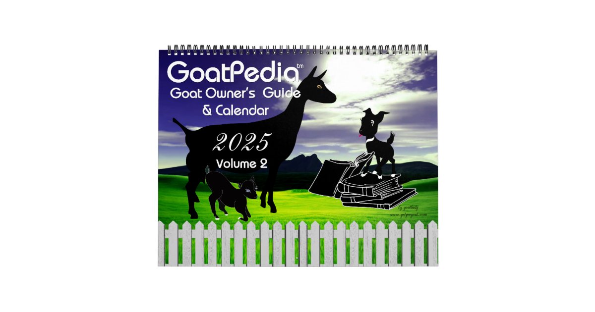 Goat Calendar GoatPedia Goat Owner's Guide | Zazzle