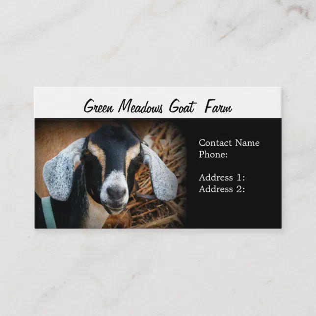 Goat Farm Business Cards | Zazzle
