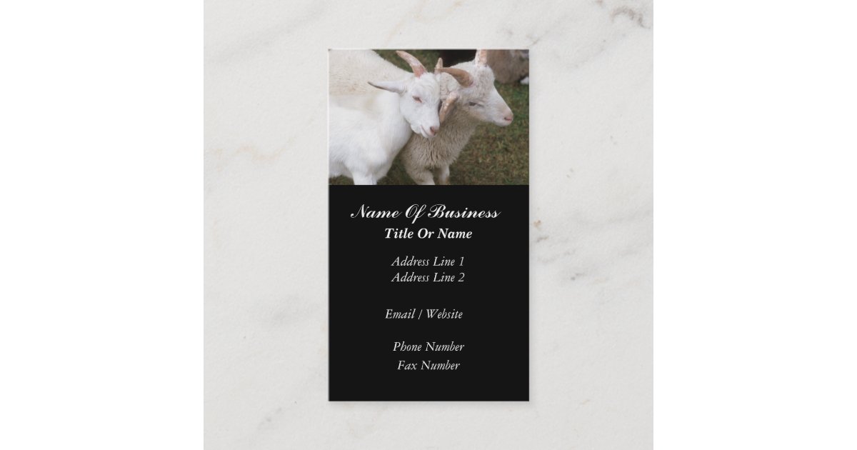 Goat Farmer Business Card | Zazzle
