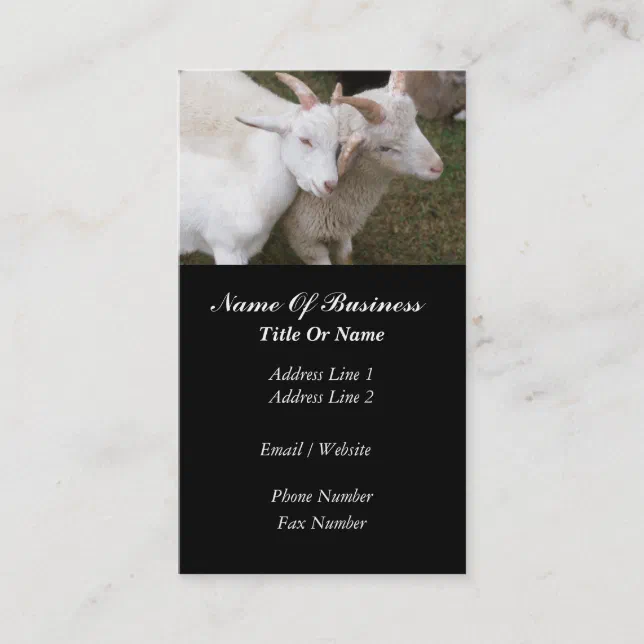 Goat Farmer Business Card | Zazzle