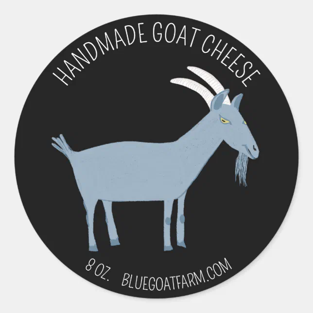 GOAT Handmade Gift Soaps Lotion Cheeses CUSTOM Classic Round Sticker ...